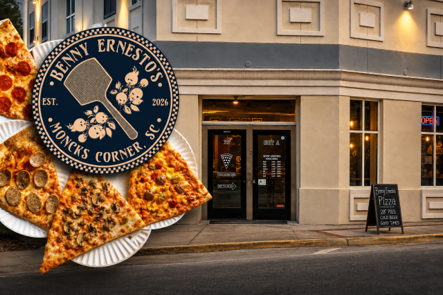 Giant Pizza Slices Arrive in Moncks Corner as Benny Ernesto’s Opens Its ...